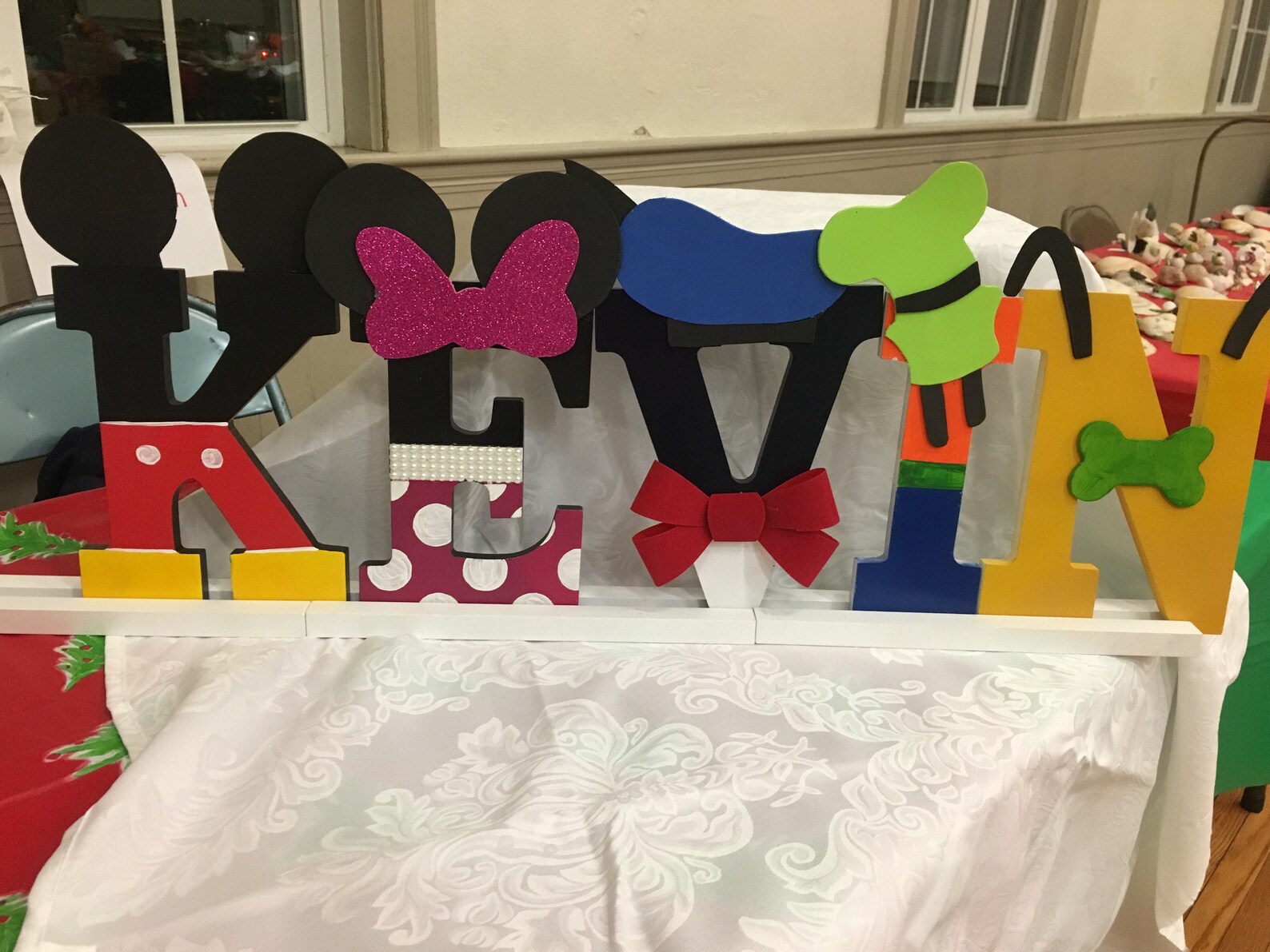 Hand Painted Mickey Mouse Wooden Letters - Etsy