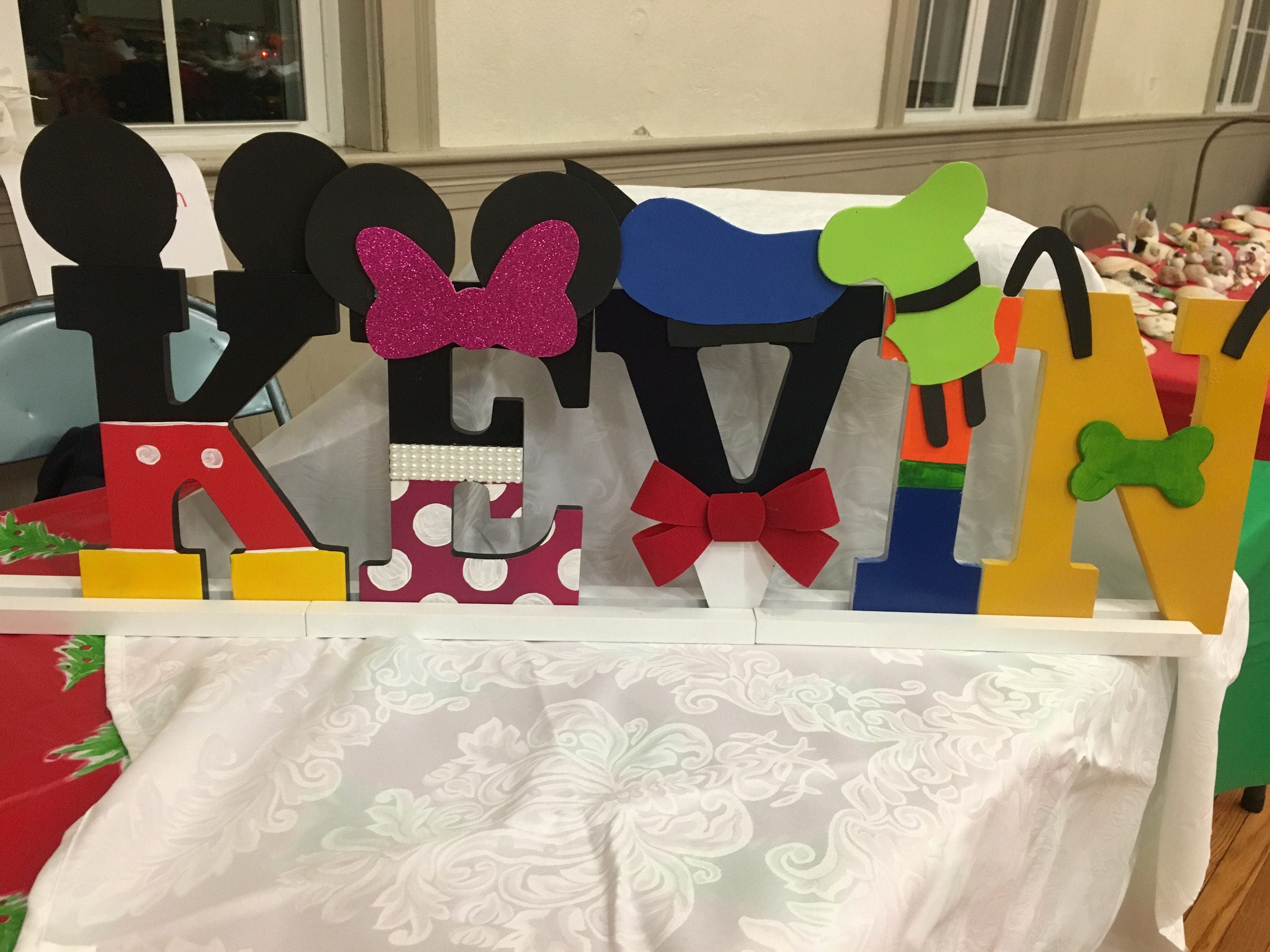 Mickey Mouse Name Letters