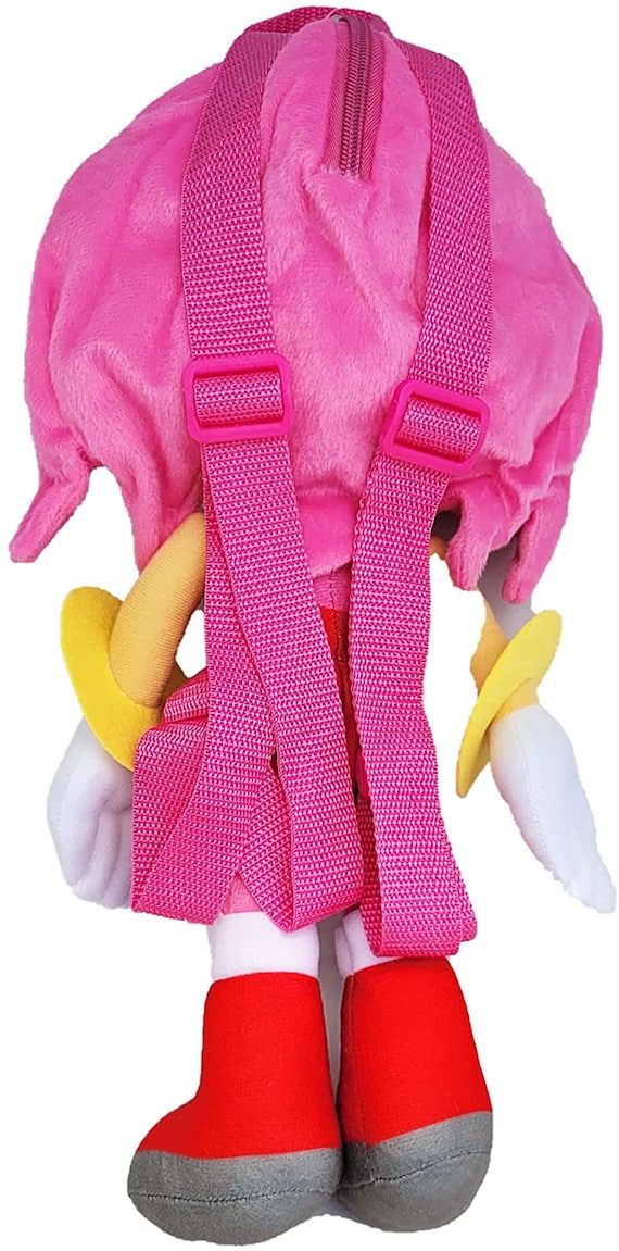 16-Inch Sonic The Hedgehog Amy Plush Backpack Video Game, 51% OFF