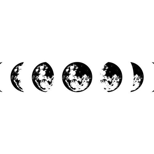 Moon Phases SVG Cut File Digital Download Includes Svg Pdf - Etsy