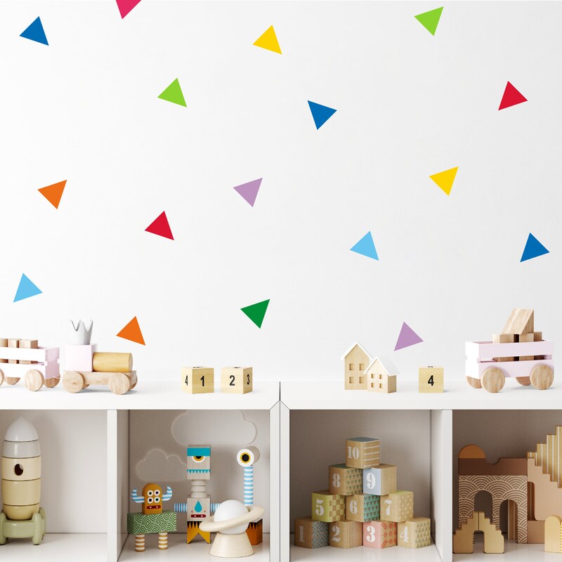 Triangle Wall Decals - Etsy