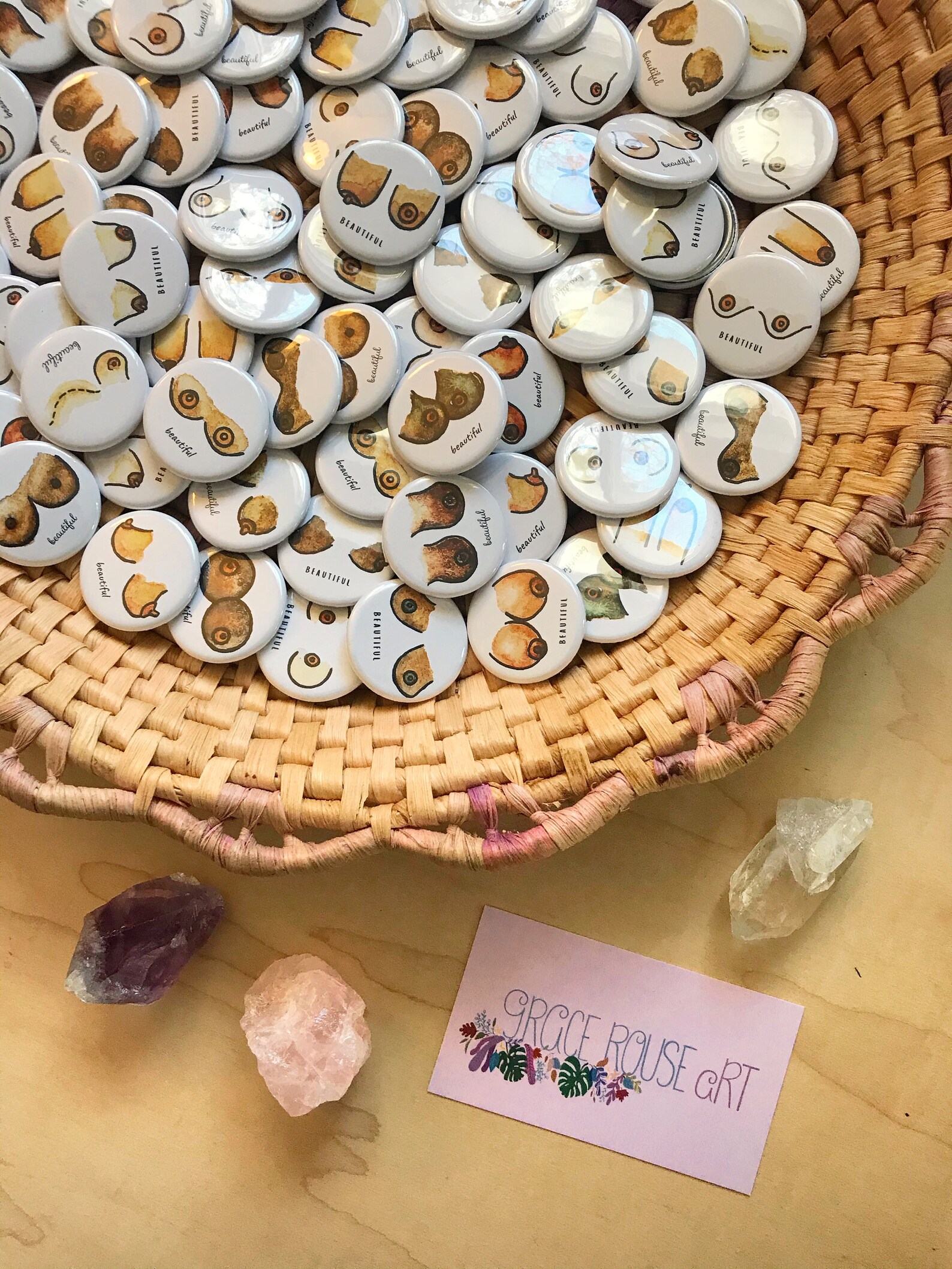 Variety Of 25 Boobs Pin Back Buttons Beautiful Boob Pins Backpack Or