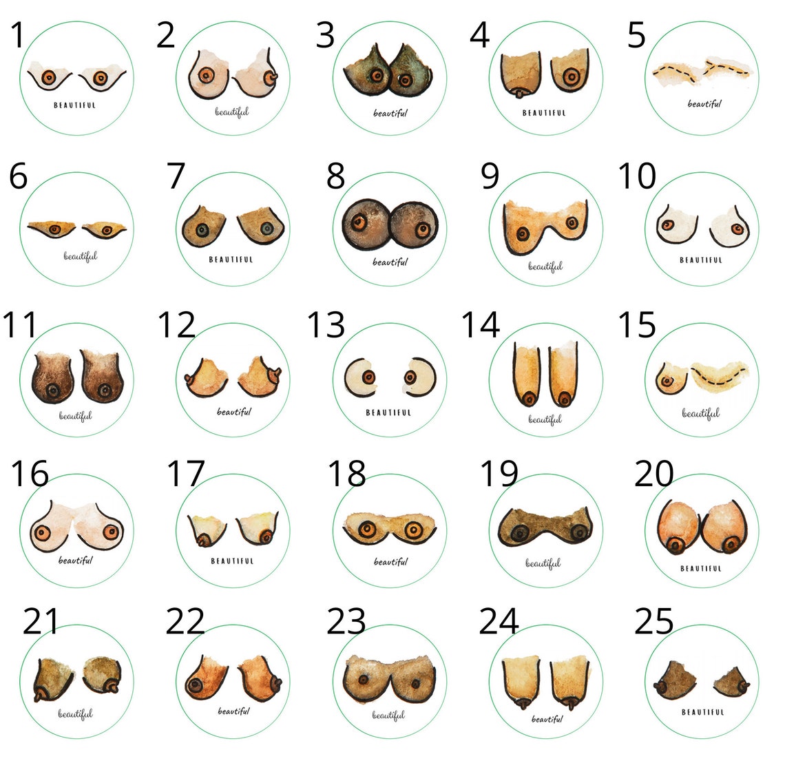Variety Of 25 Boobs Pin Back Buttons Beautiful Boob Pins Backpack Or