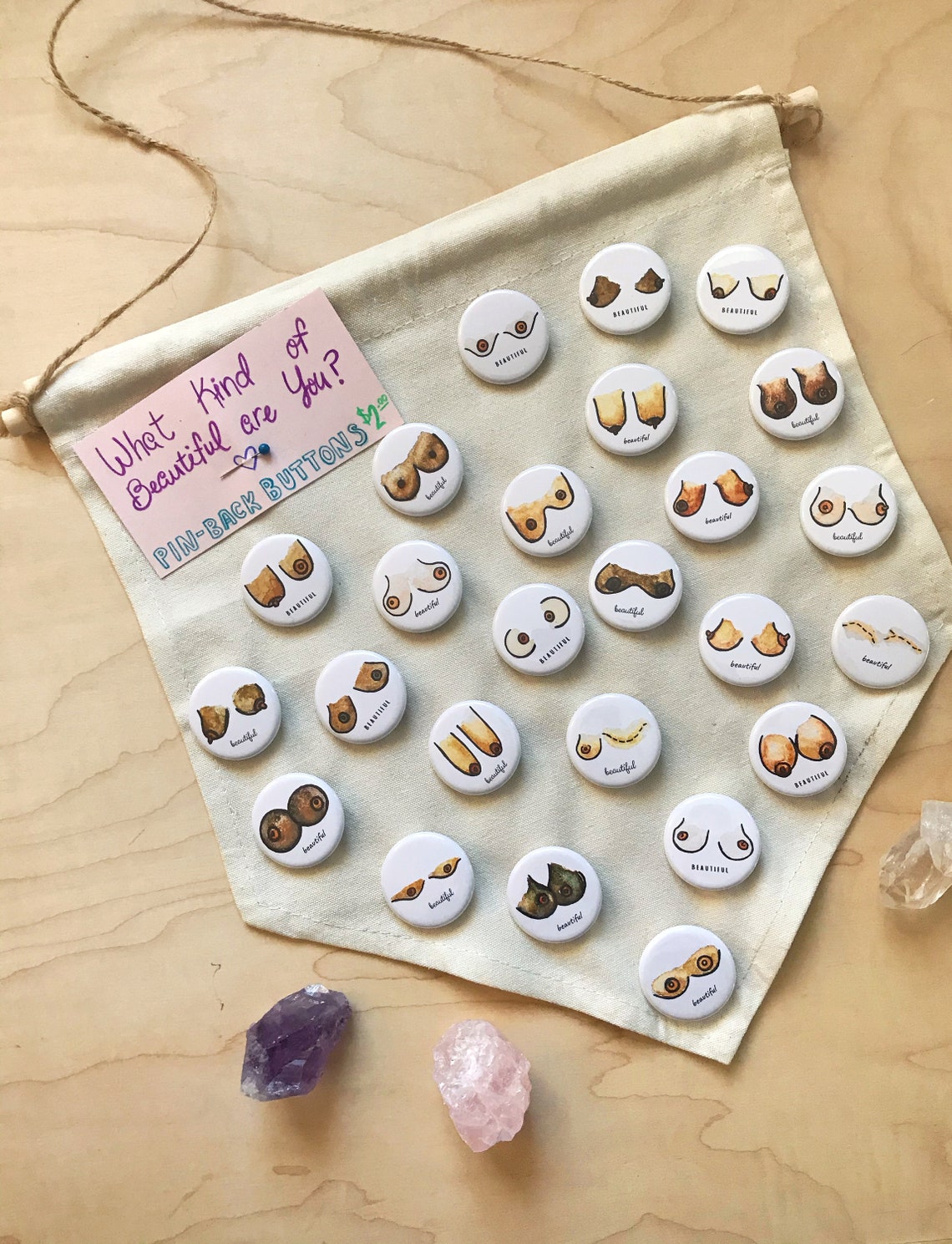 Variety of 25 Boobs Pin-back Buttons Beautiful Boob Pins - Etsy Norway