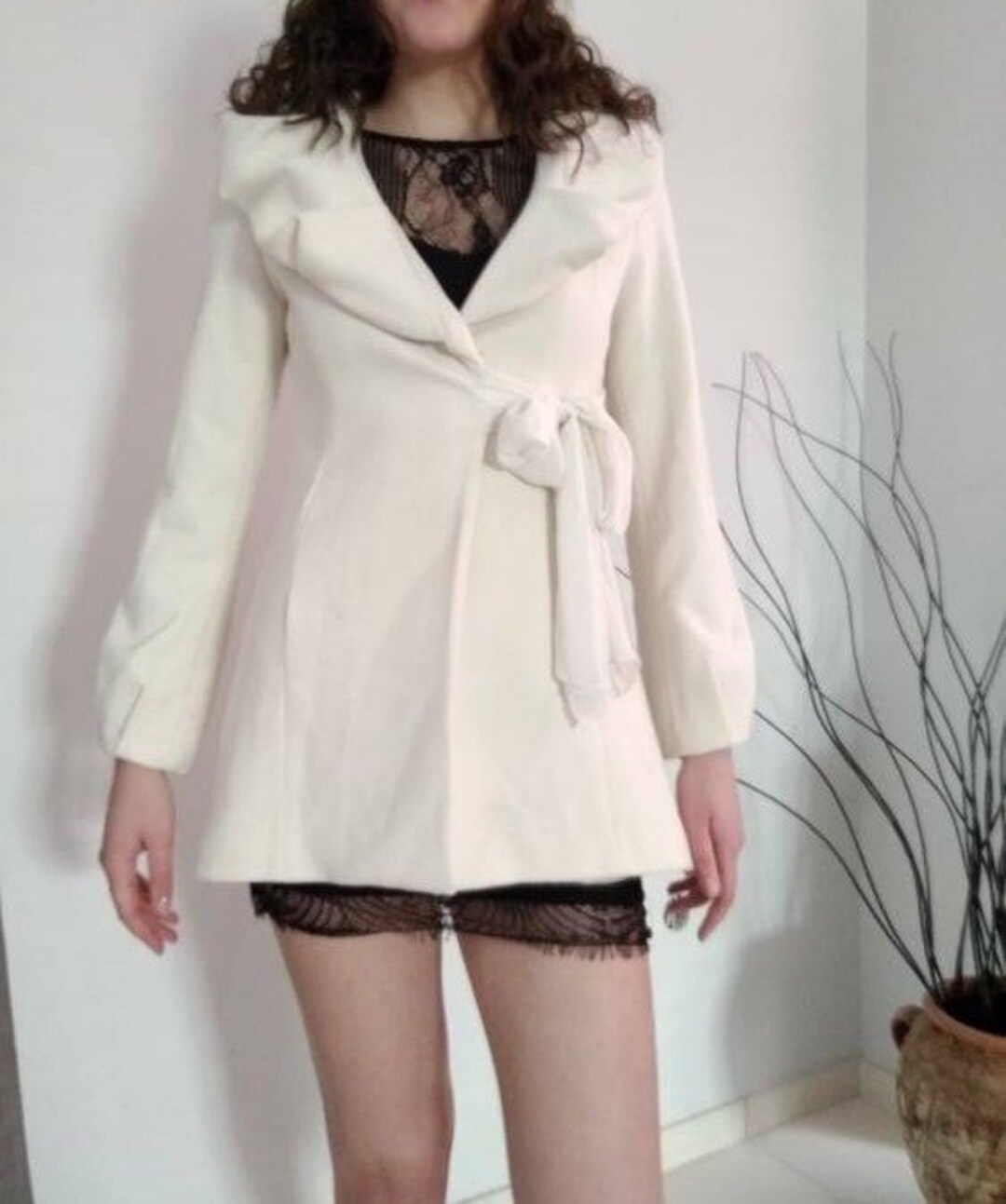 Vintage Coat for Women Used White Jacket Wedding Party Night Out ...
