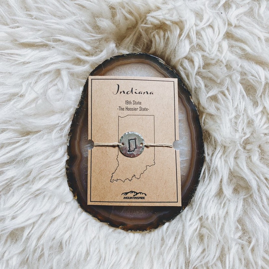 Indiana Bracelet | States Collection | State Wish Bracelet ...
