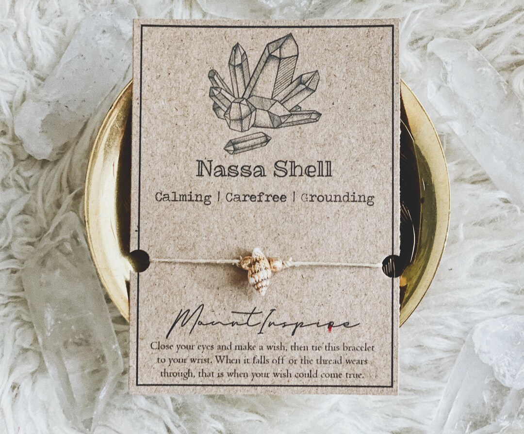 Nassa Shell Wish Bracelet Beach Jewelry Beachy Shell - Etsy