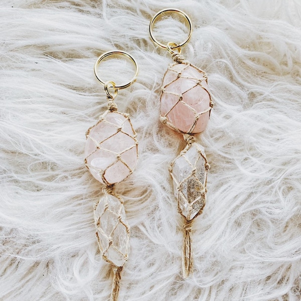 Crystal Keychain - Etsy