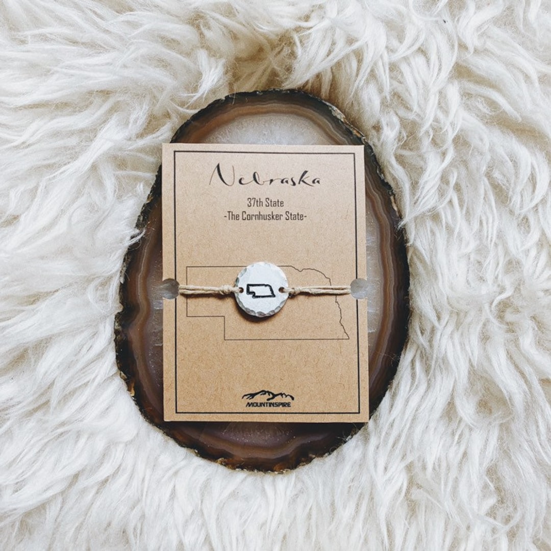 Nebraska Bracelet | States Collection | State Wish Bracelet ...