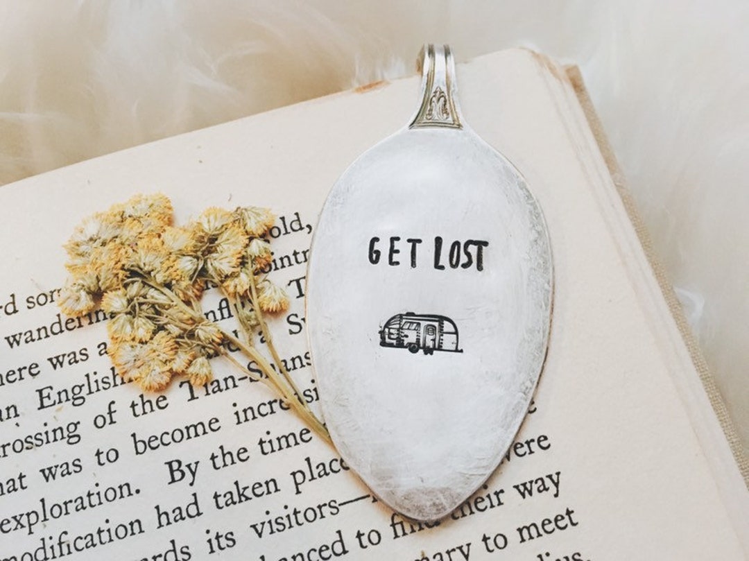 Get Lost Spoon Bookmark Vintage Bookmark Airstream Camper Camper ...