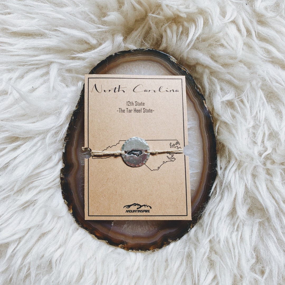 North Carolina Bracelet | States Collection | State Wish Bracelet ...