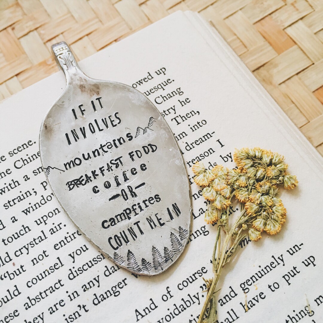 Bookmark Mountain Bookmark Vintage Bookmark Vintage Spoon Vintage ...