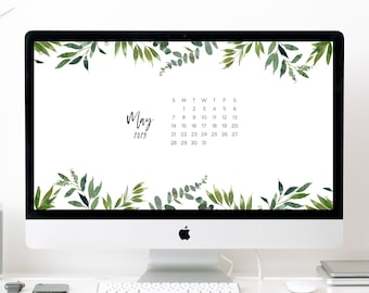 Minimalist Calendar Wallpaper - Etsy