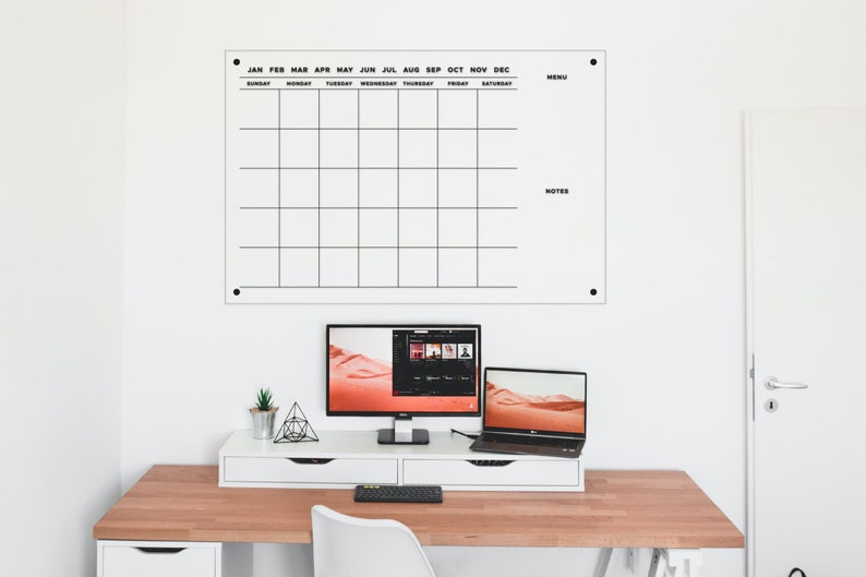 Monthly Calendar Sign Cut File EPS SVG AI for Vinyl or Print - Etsy