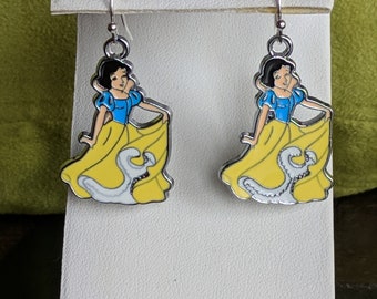 Snow white earrings | Etsy