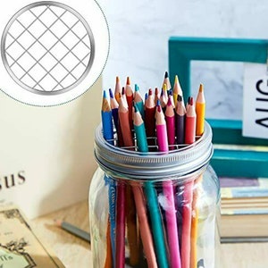 Flower "frog" Lids, Set of 2 - Flower Arrangement Lids for Mason Jars ...