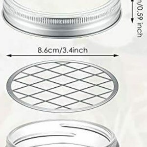 Flower "frog" Lids, Set of 2 - Flower Arrangement Lids for Mason Jars ...