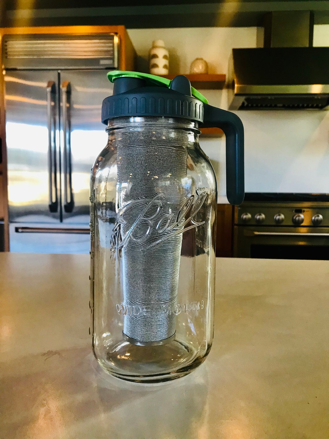 Cold Brew Coffee Maker Mason Jar Pitcher With Handle Durable - Etsy