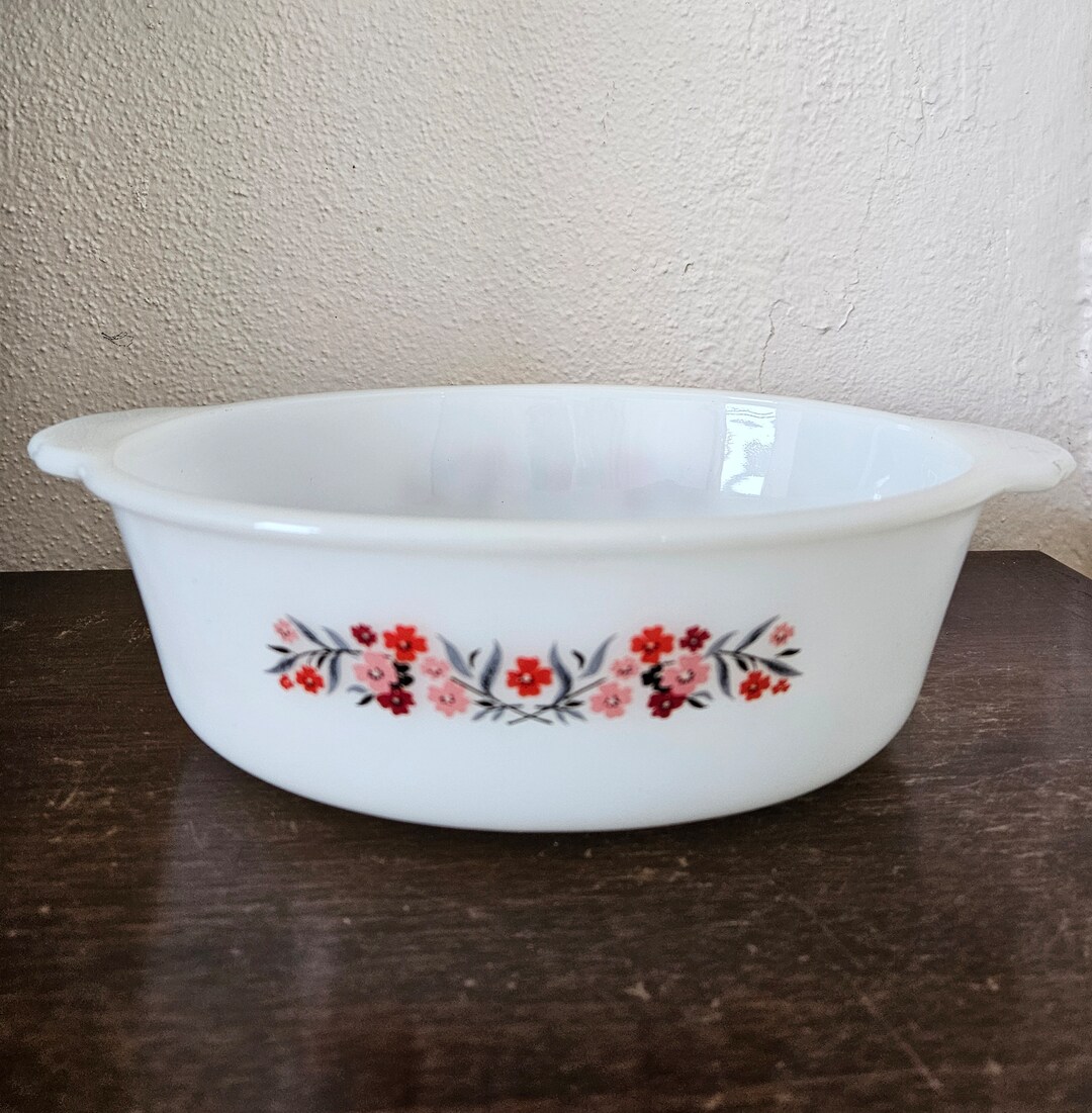Fire King Anchor Hocking Primrose Oval Casserole Dish - Etsy