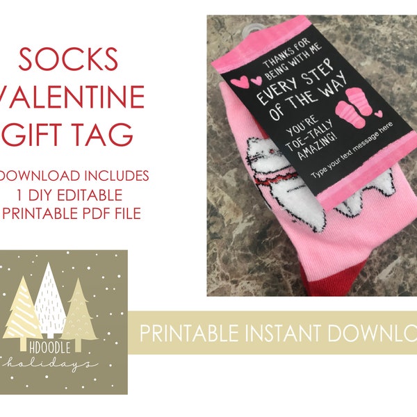 Sock Gift Tag - 60+ Gift Ideas for 2024