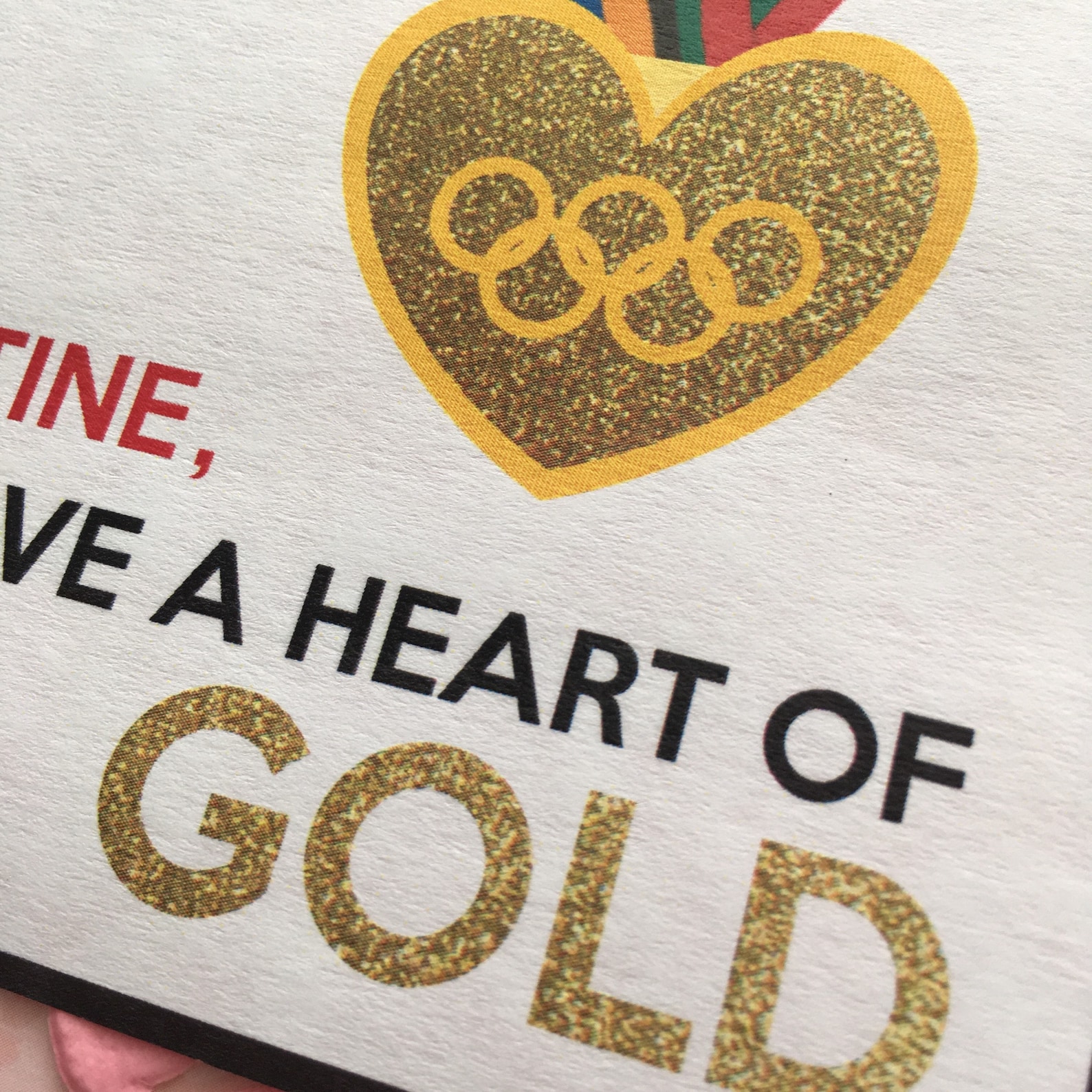 Digital Olympic Valentine Heart of Gold Medal 2018 Winter - Etsy