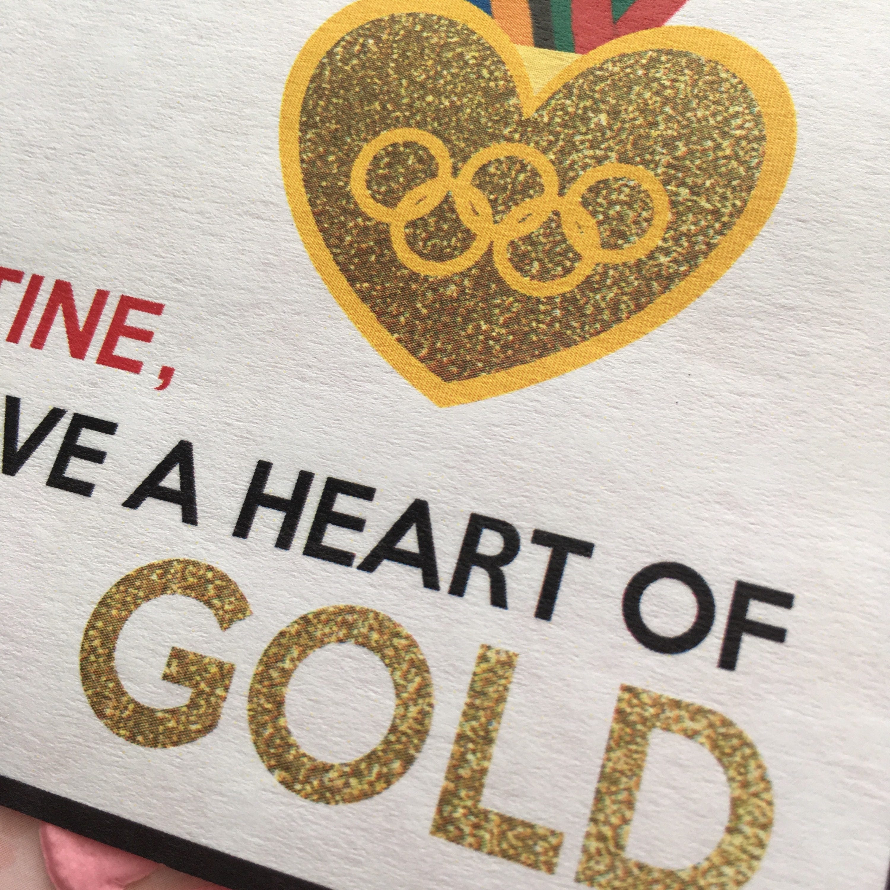Digital Olympic Valentine Heart of Gold Medal 2018 Winter - Etsy