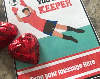 Soccer Goalie Card - Etsy