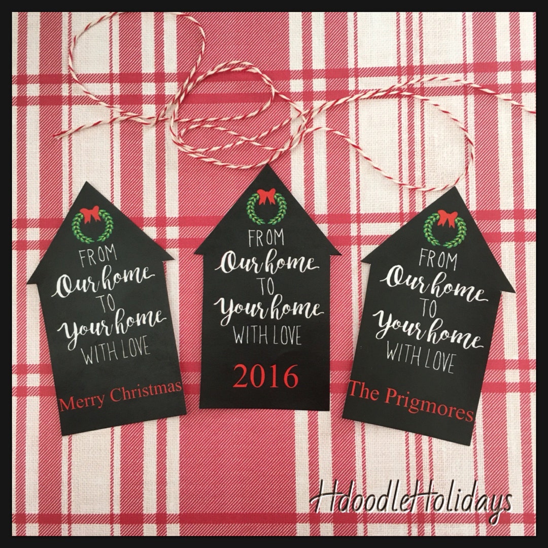 Digital House Gift Tags From Our Home to Your Home EDITABLE Instant ...