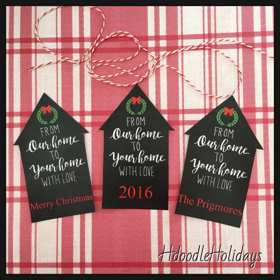 Digital House Gift Tags From Our Home to Your Home EDITABLE Instant ...