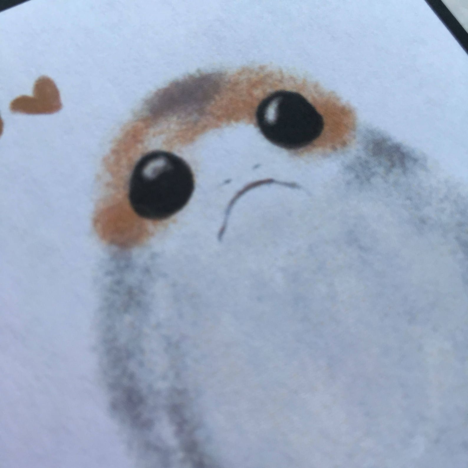 DIGITAL Star Wars Porg Last Jedi Creature Valentine Fan Art Valentine ...