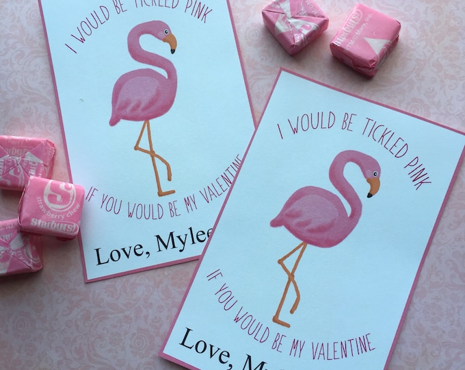 Flamingo Valentines, Printable Valentine's Day Cards, Valentine Cards ...