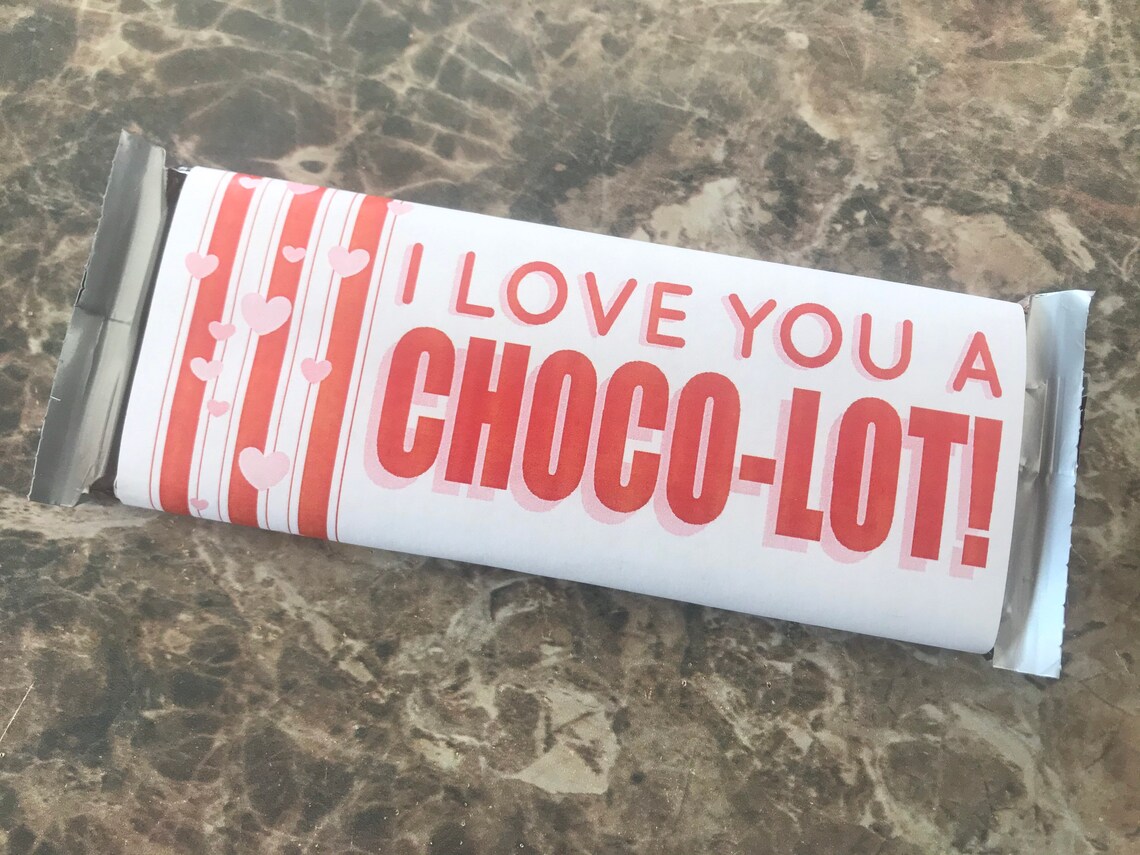 Printable DIGITAL Hershey Valentine Wrapper Choco Lot - Etsy