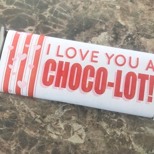 Printable DIGITAL Hershey Valentine Wrapper Choco Lot Chocolate ...