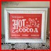 Hot Cocoa Sign Instant Download Red Sign Digital PDF Christmas Winter ...