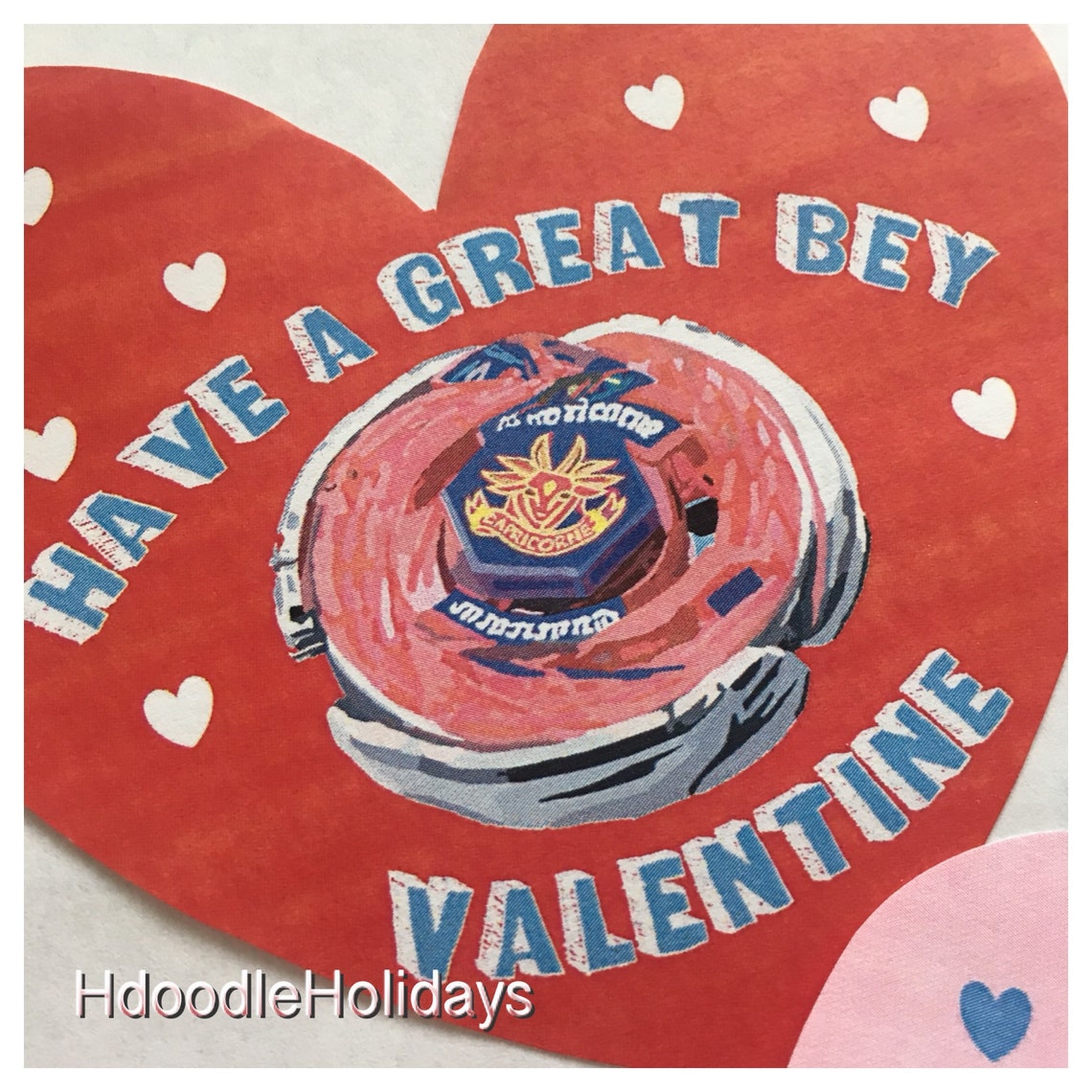 DIGITAL Beyblade Valentine Card Heart Instant Download PDF File ...