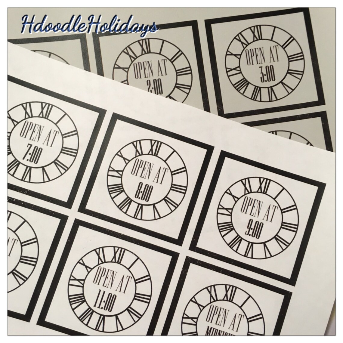 DIGITAL New Year's Countdown Clock Open a Gift Bag Present Party Game ...