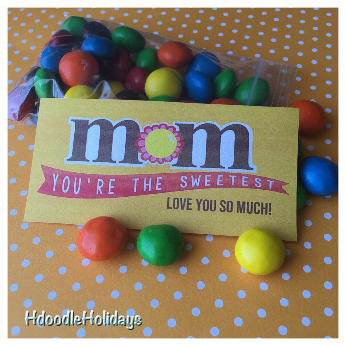 DIGITAL Mother's Day MOM Candy Tag Label Instant Download Set of 6 ...