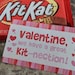 PRINTABLE Valentine Tag Kitkat Instant Download Valentines Day Friend ...
