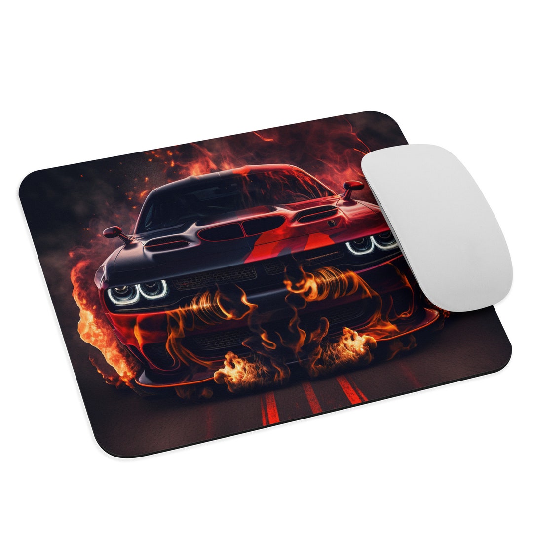 Red Hot Ride Muscle Car Burnout Desk Pad - Etsy