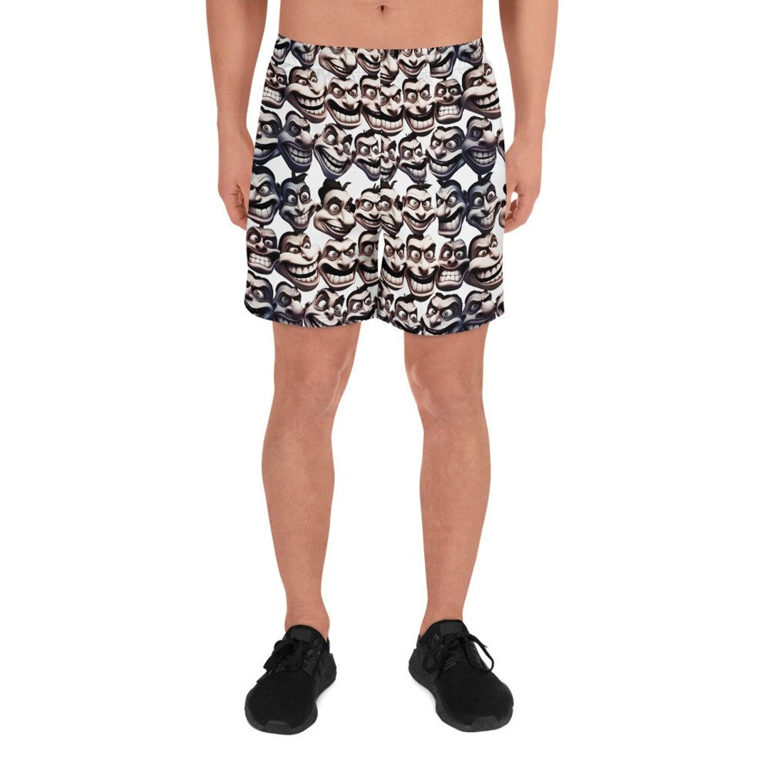 Trollin' in Style - White Shorts With Internet Troll Faces - Etsy
