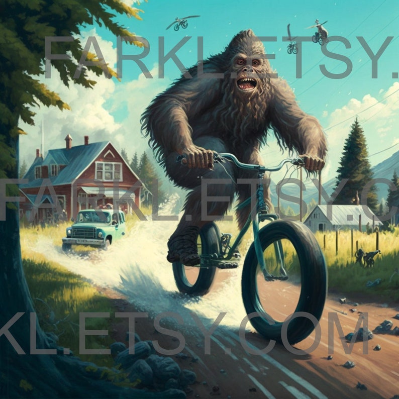 Bigfoot's Biking Adventure - Etsy