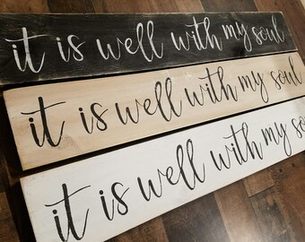 It is well sign | Etsy