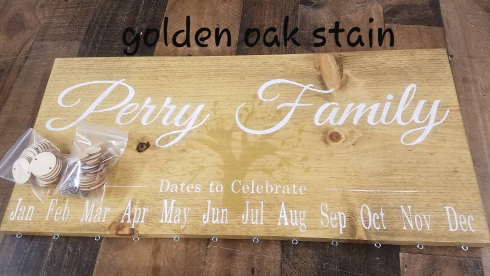 FAMILY BIRTHDAYS SIGN, Family Dates to Celebrate, Family Calendar Wall ...