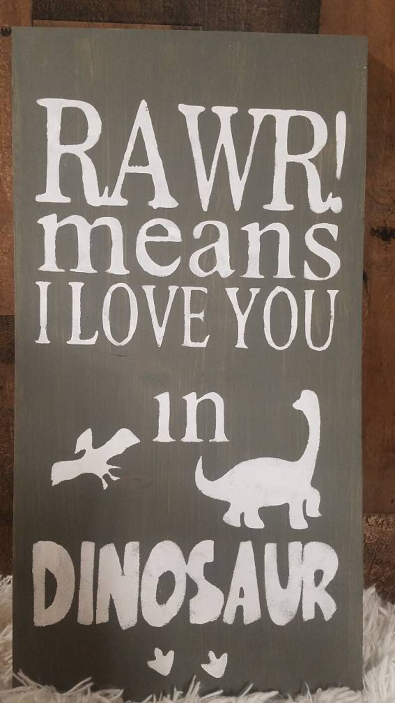 RAWR MEANS I Love You in Dinosaur Baby Boy Dinosaur Roomdino - Etsy