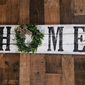 Rustic Home Sign,horizontal Home Farmhouse Sign, Farmhouse Decor ...