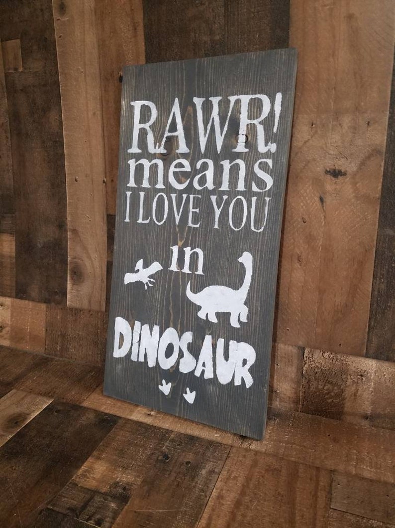 RAWR MEANS I Love You in Dinosaur Baby Boy Dinosaur Roomdino - Etsy