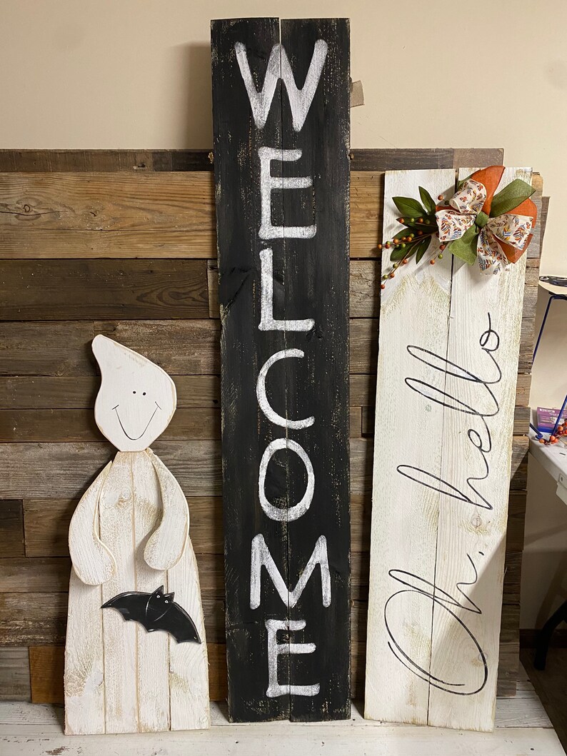 Welcome Sign Porch Sign Farmhouse Welcome Sign Reclaimed - Etsy