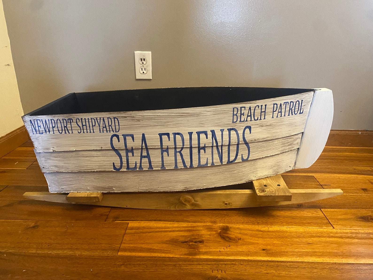 40”x16” LARGE LITTLE ROCKING Boat Custom Boat Photo Prop, Small Rocking ...