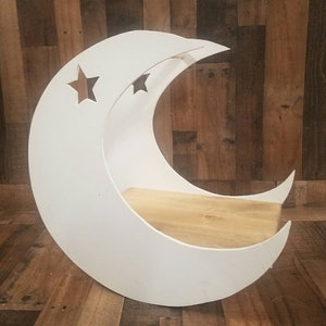 MOON INFANT PROP, Wooden Moon Infant Prop, Infant Bed Prop, Wooden Moon ...