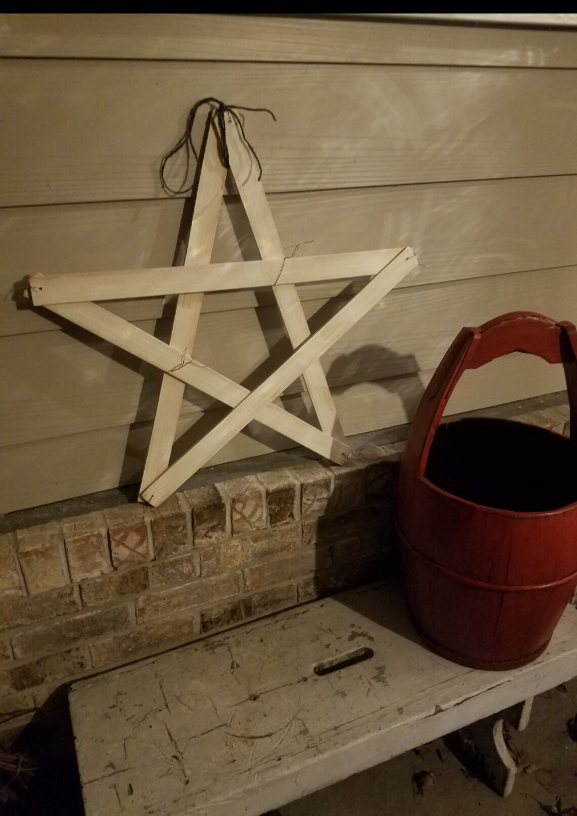 Farmhouse Star Door Hanger Rustic Star Decor Wood Star - Etsy